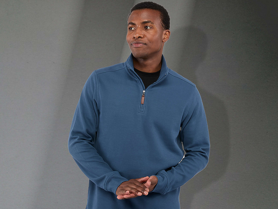 HUDSON Eco Knit Quarter Zip - Men's | Trimark Sportswear